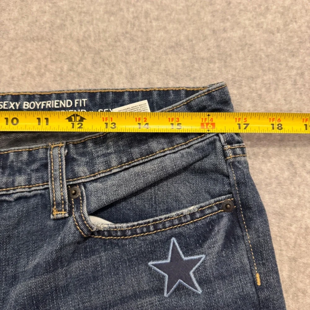 GAP | Jeans | Gap Sexy Boyfriend Fit Jeans 829r Blue Distressed San ...